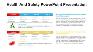 Health And Safety PowerPoint Presentation : 100% Editable PPTx