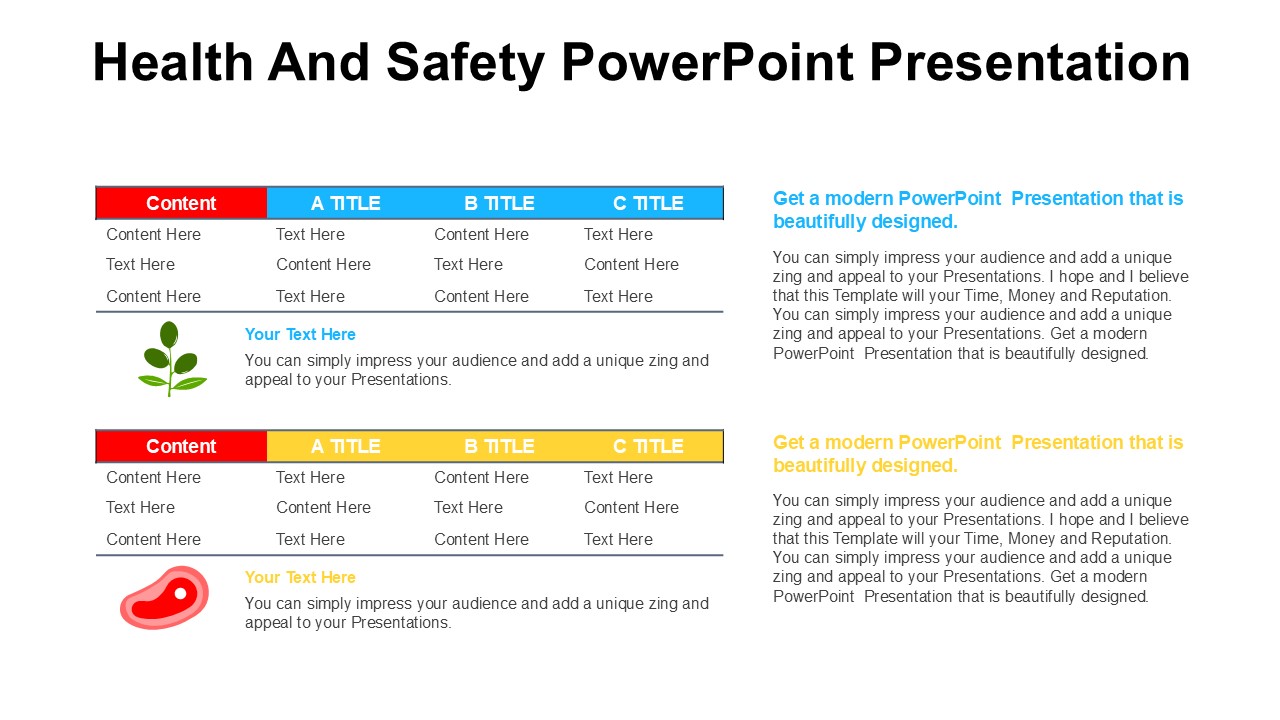 Health And Safety PowerPoint Presentation - PPTUniverse