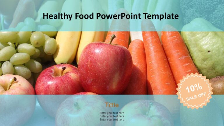Healthy Food PowerPoint Template - PPTUniverse