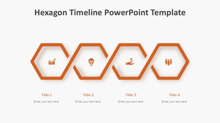 Hexagon Timeline PowerPoint Template : 100% Editable PPTx