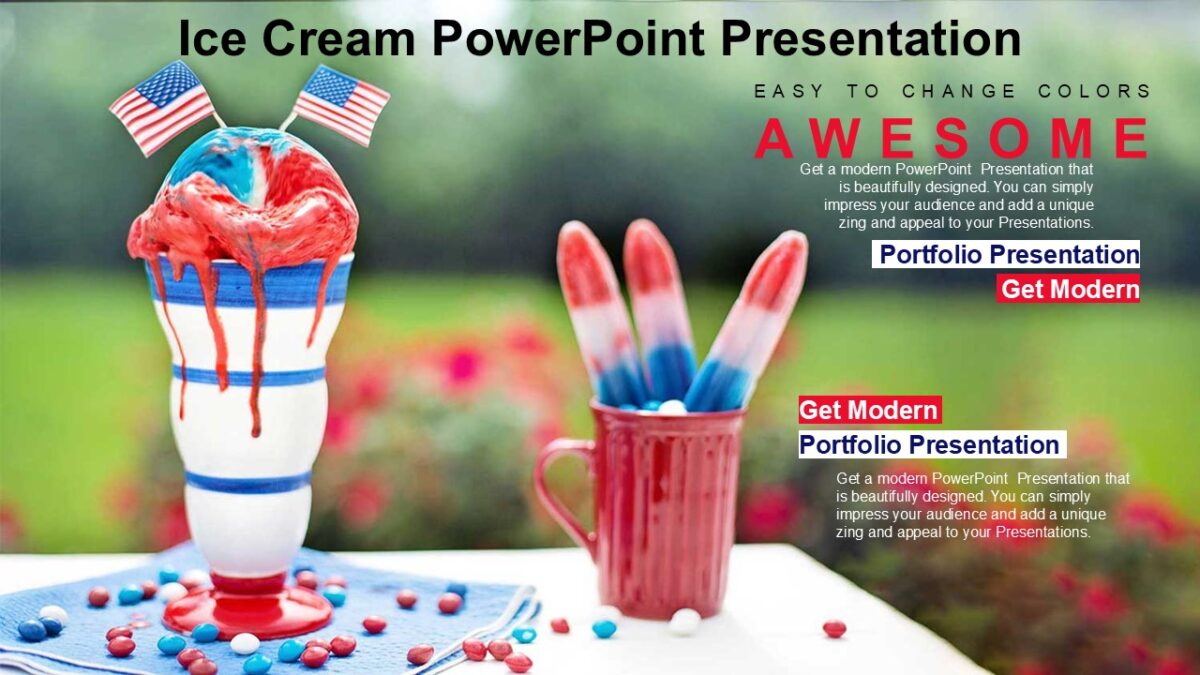 Ice Cream PowerPoint Presentation : 100% Editable PPTx