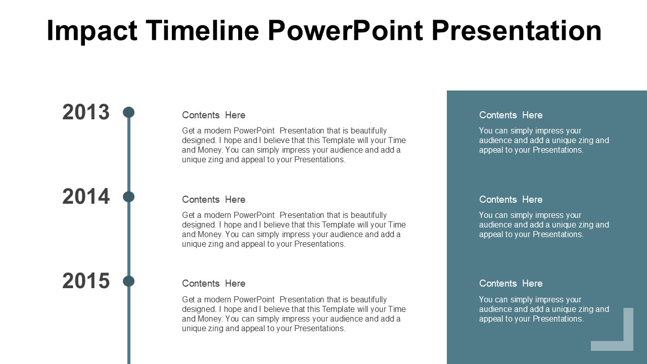 Impact Timeline PowerPoint Presentation - PPTUniverse