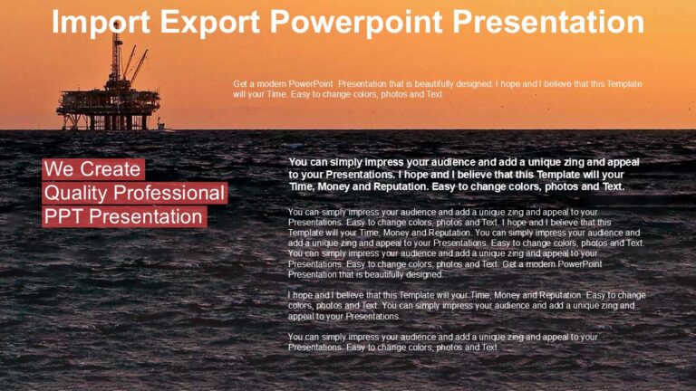 Import Export Powerpoint Presentation - PPTUniverse
