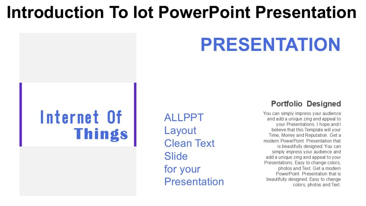 Introduction To Iot PowerPoint Presentation - PPTUniverse