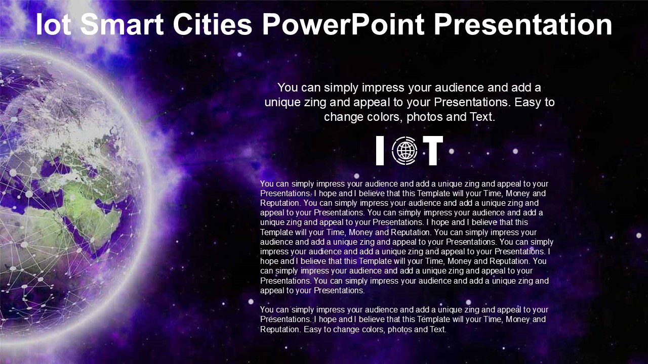 Iot Smart Cities PowerPoint Presentation - PPTUniverse