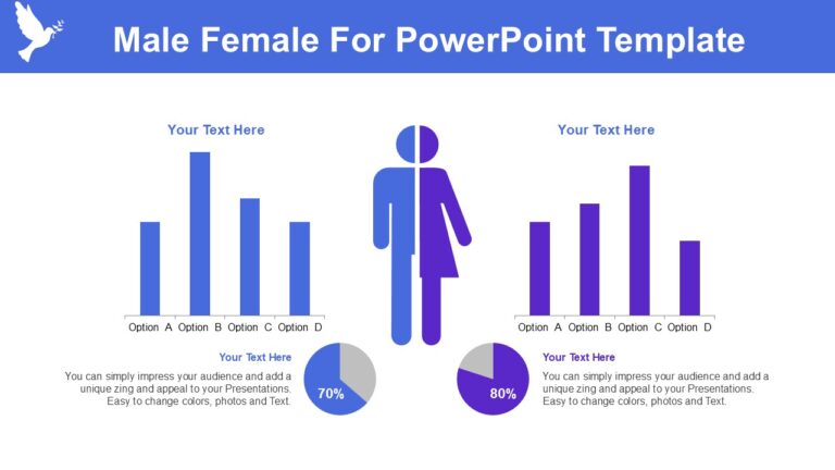 Male Female For PowerPoint Template - PPTUniverse
