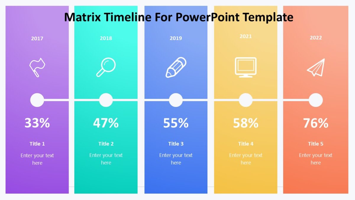 Matrix Timeline For PowerPoint Template - PPTUniverse