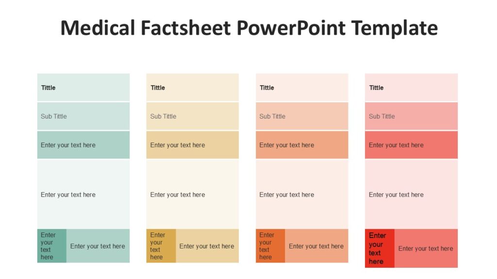 Medical Factsheet PowerPoint Template - PPTUniverse