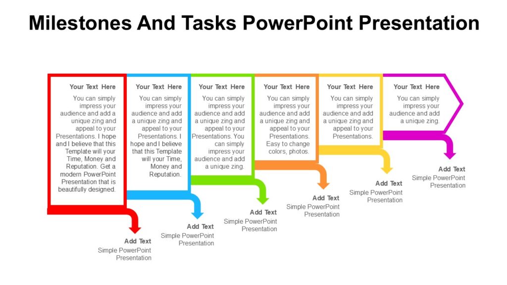 Milestones And Tasks PowerPoint Presentation : 100% Editable PPTx