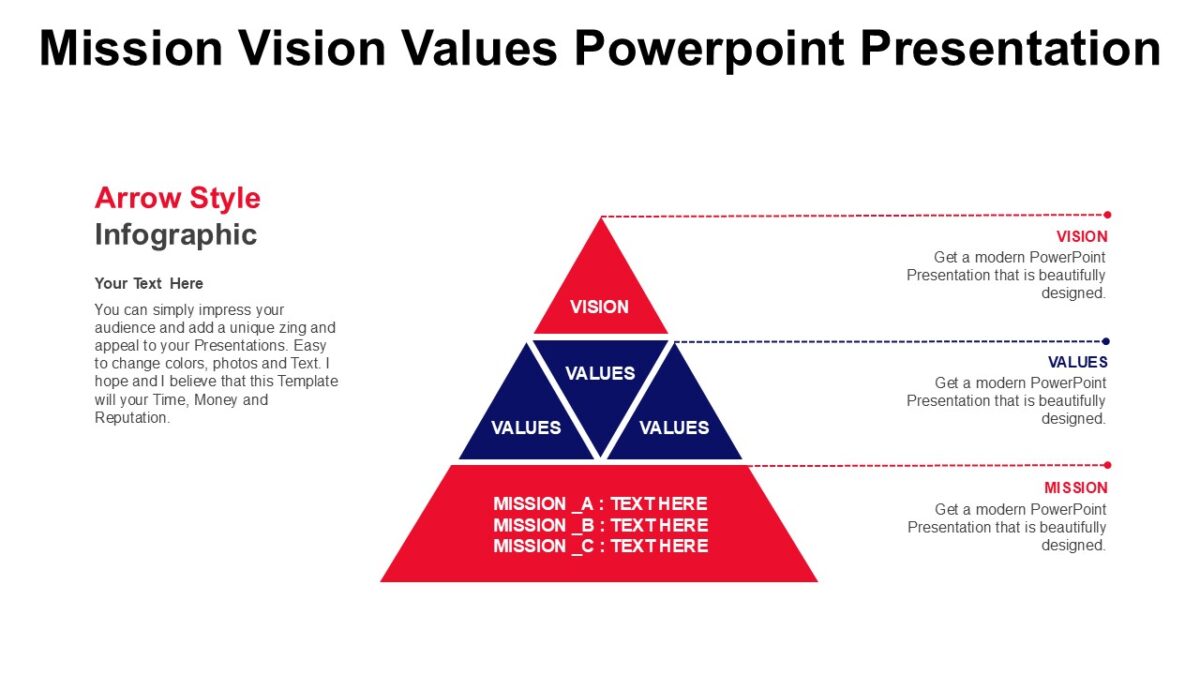 Mission Vision Values Powerpoint Presentation - PPTUniverse