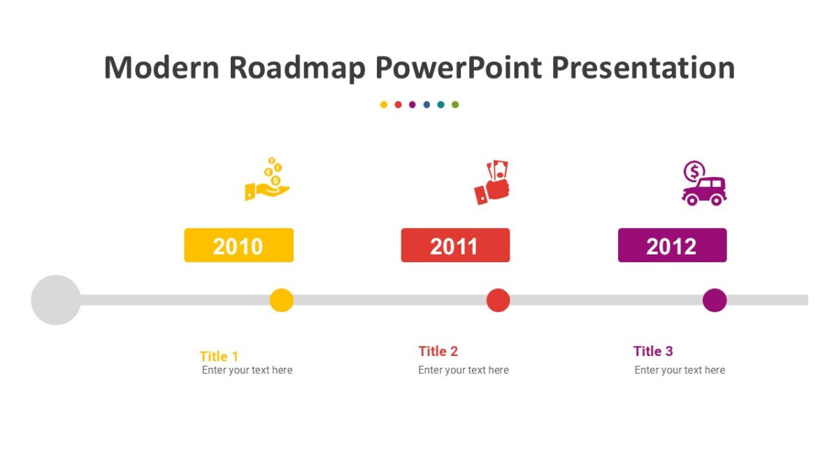 Modern Roadmap PowerPoint Presentation : 100% Editable PPTx