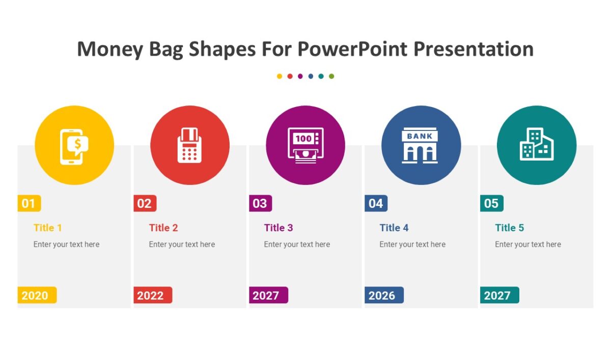 Money Bag Shapes For PowerPoint Presentation - PPTUniverse