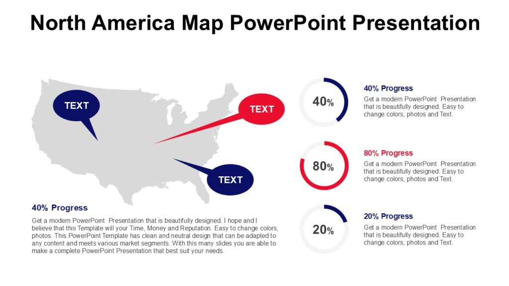 North America Map PowerPoint Presentation - PPTUniverse