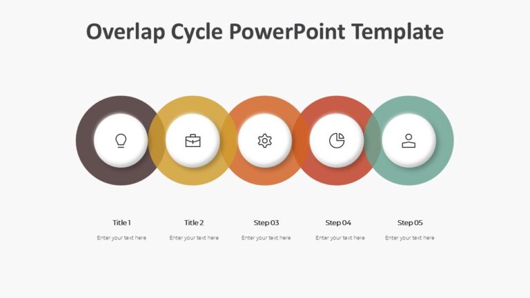 Overlap Cycle PowerPoint Template - PPTUniverse
