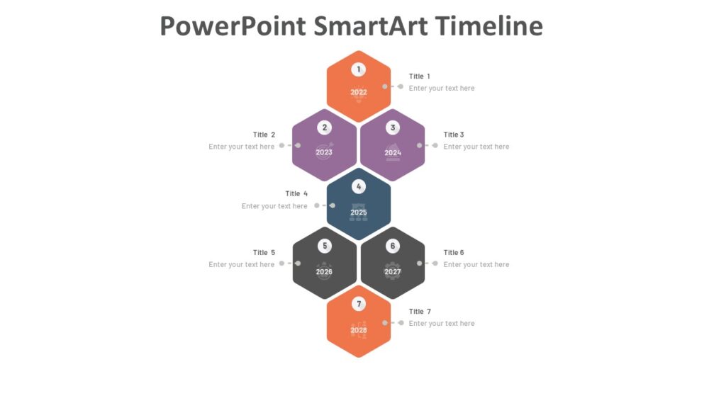 PowerPoint SmartArt Timeline - PPTUniverse