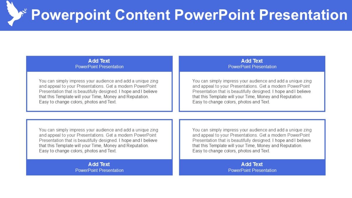 Powerpoint Content PowerPoint Presentation : 100% Editable PPTx