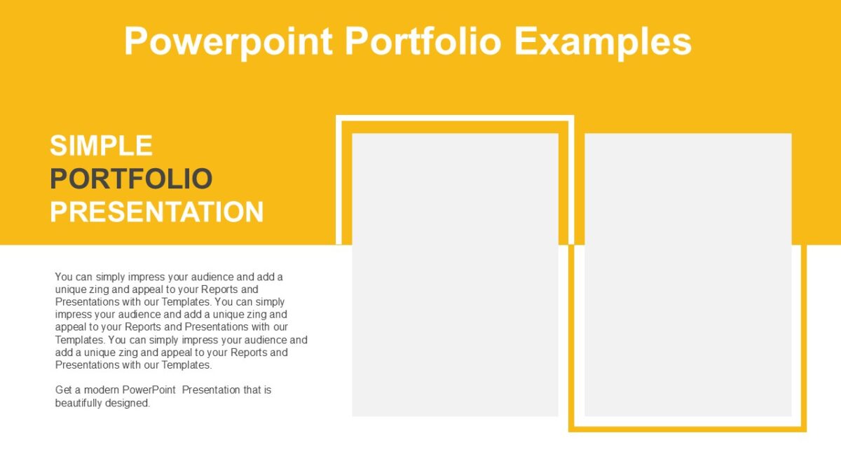 Powerpoint Portfolio Examples - PPTUniverse