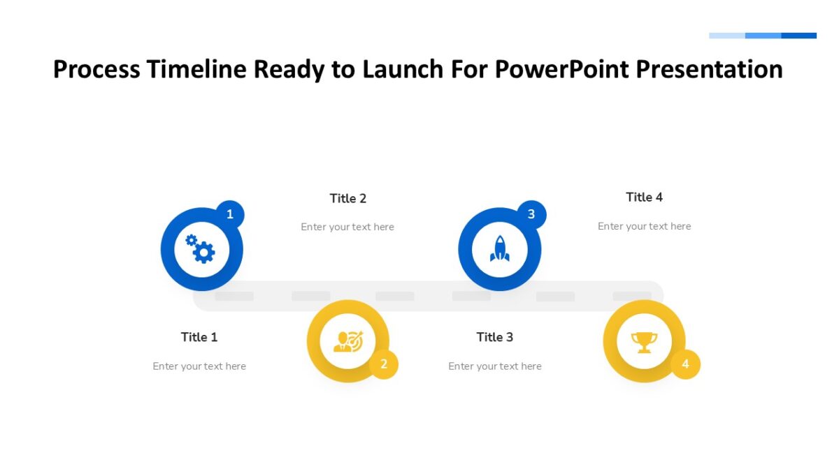 Process Timeline Ready to Launch For PowerPoint Presentation : 100% ...