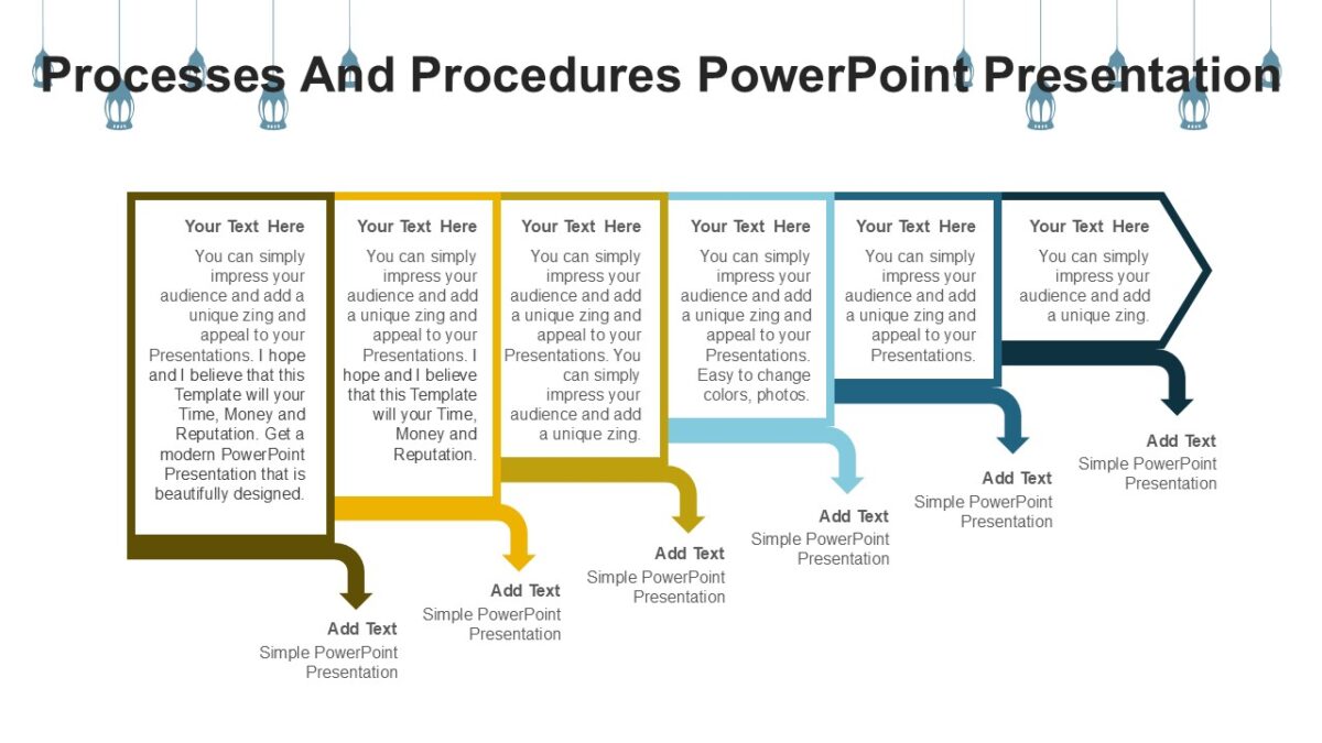 Processes And Procedures PowerPoint Presentation : 100% Editable PPTx