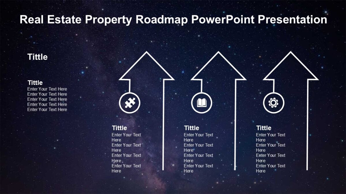 Real Estate Property Roadmap PowerPoint Presentation : 100% Editable PPTx