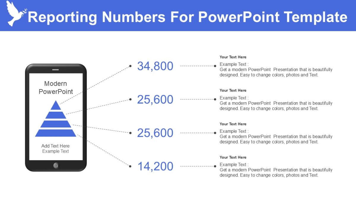 Reporting Numbers For PowerPoint Template - PPTUniverse