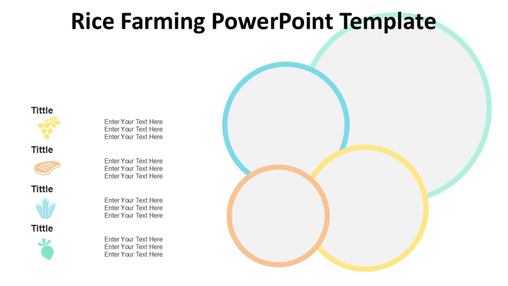 Rice Farming PowerPoint Template : 100% Editable PPTx
