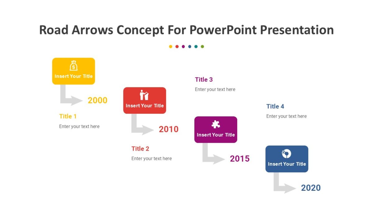 Road Arrows Concept For PowerPoint Presentation - PPTUniverse