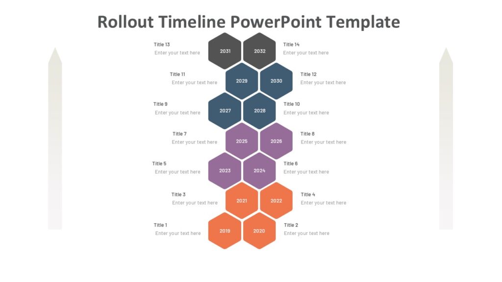 Rollout Timeline PowerPoint Template : 100% Editable PPTx