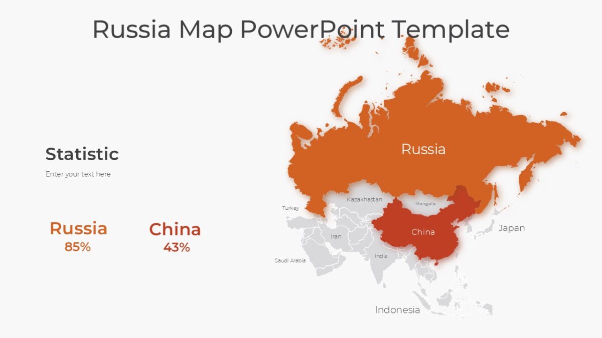 Russia Map PowerPoint Template - PPTUniverse