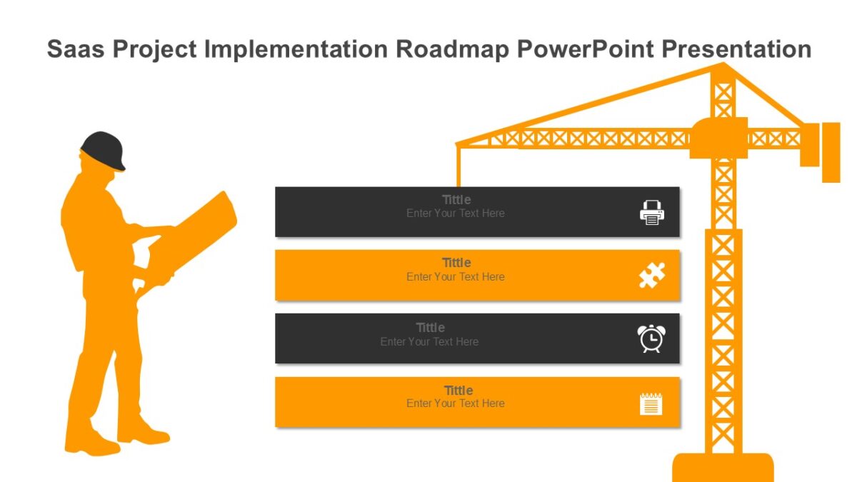Saas Project Implementation Roadmap PowerPoint Presentation : 100% ...