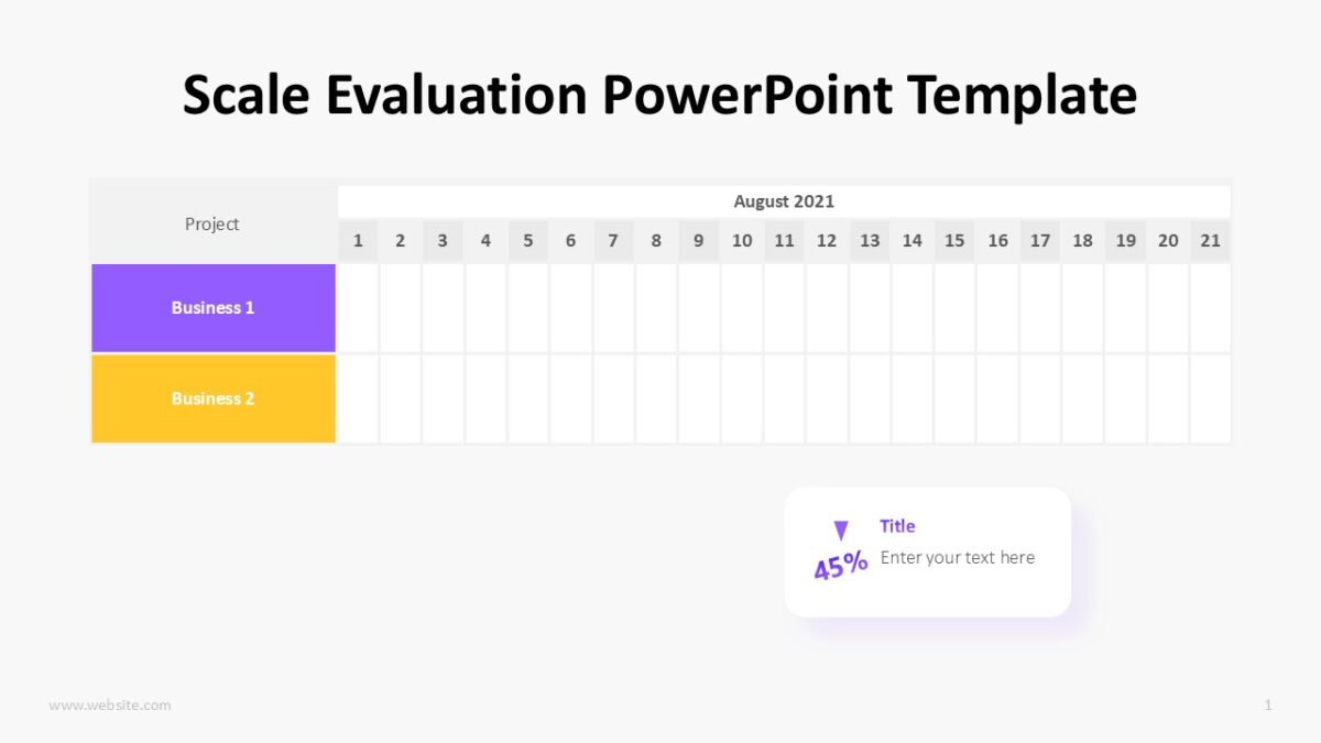 Scale Evaluation PowerPoint Template - PPTUniverse