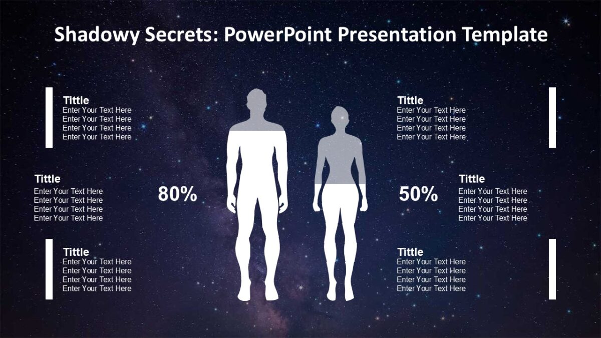 Shadowy Secrets PowerPoint Presentation Template : 100% Editable PPTx