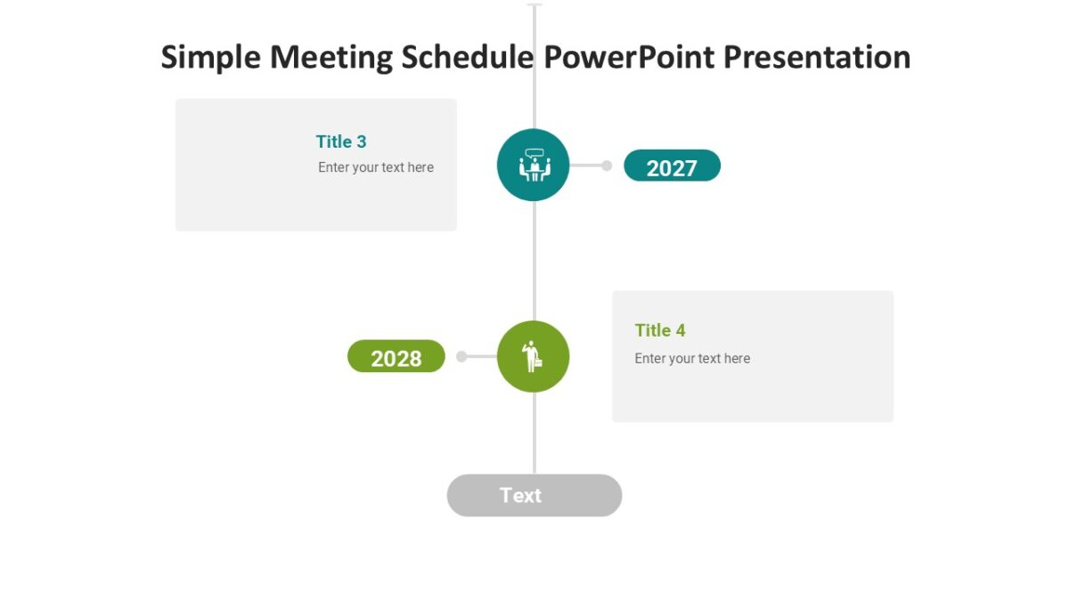 Simple Meeting Schedule PowerPoint Presentation : 100% Editable PPTx