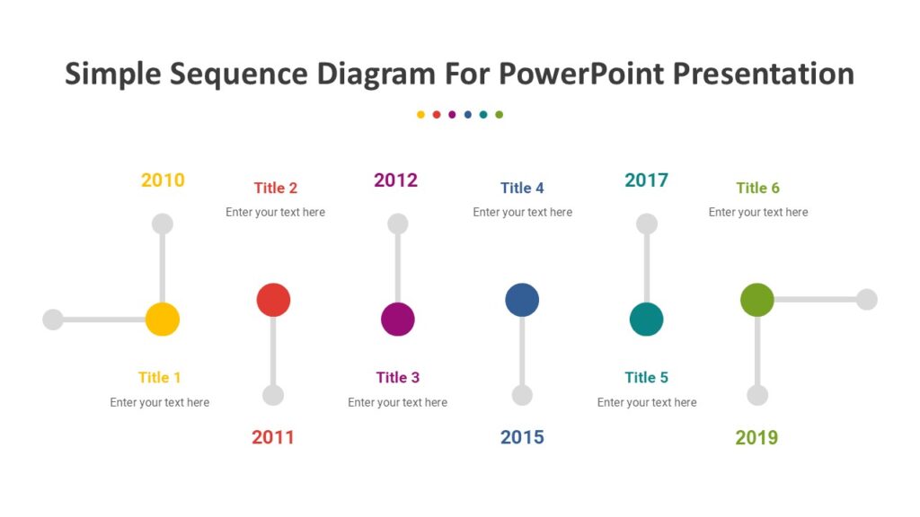 Simple Sequence Diagram For PowerPoint Presentation - PPTUniverse