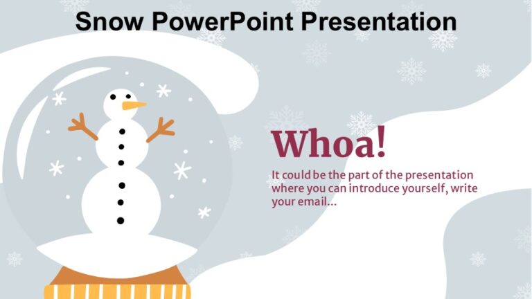 Snow PowerPoint Presentation : 100% Editable PPTx