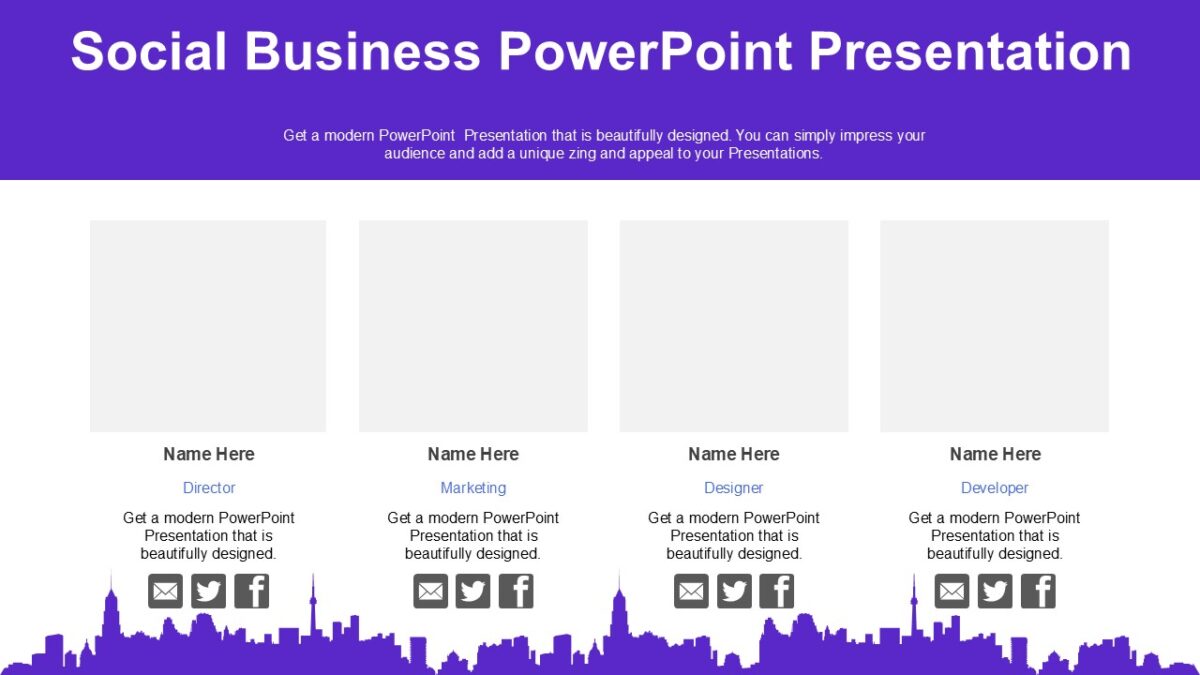 Social Business PowerPoint Presentation : 100% Editable PPTx