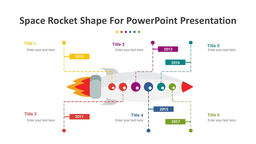 Space Rocket Shape For PowerPoint Presentation : 100% Editable PPTx