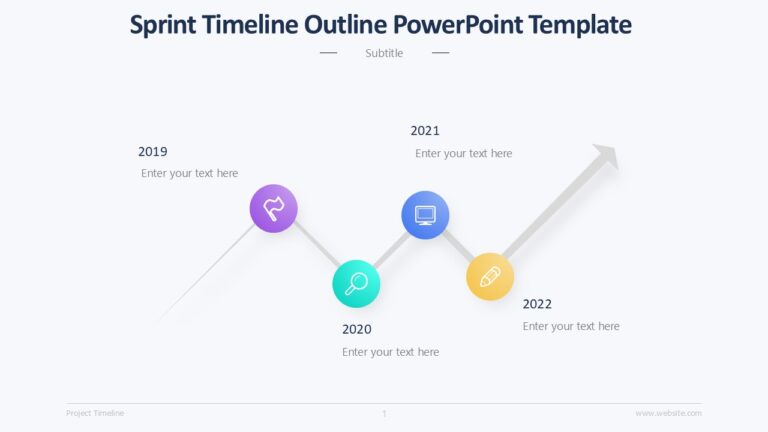 Sprint Timeline Outline PowerPoint Template - PPTUniverse