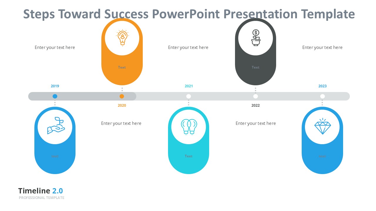 Steps Toward Success PowerPoint Presentation Template - PPTUniverse