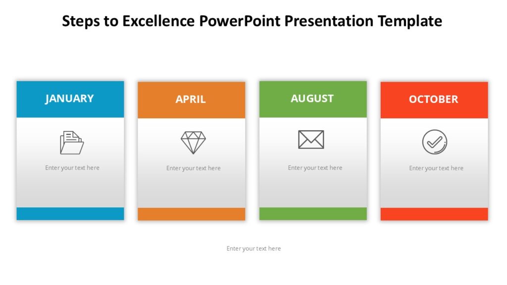 Steps to Excellence PowerPoint Presentation Template - PPTUniverse