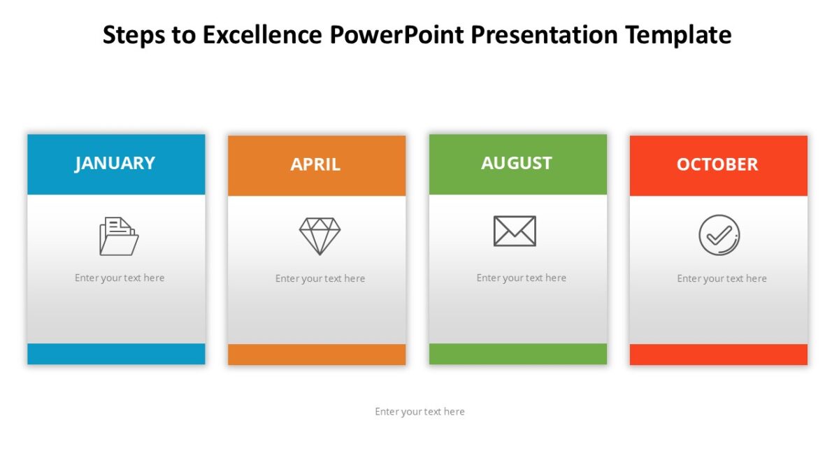 Steps to Excellence PowerPoint Presentation Template - PPTUniverse