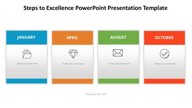Steps to Excellence PowerPoint Presentation Template - PPTUniverse