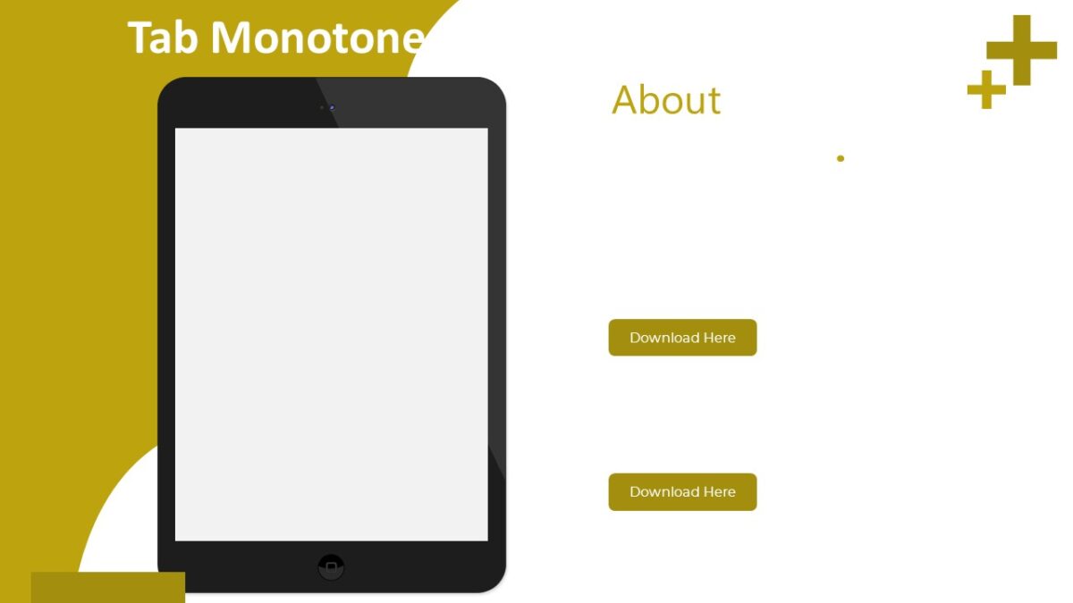 Tab Monotone PowerPoint Presentation - PPTUniverse