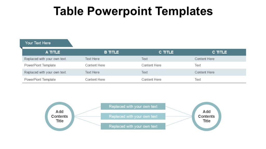 Table Powerpoint Templates - PPTUniverse