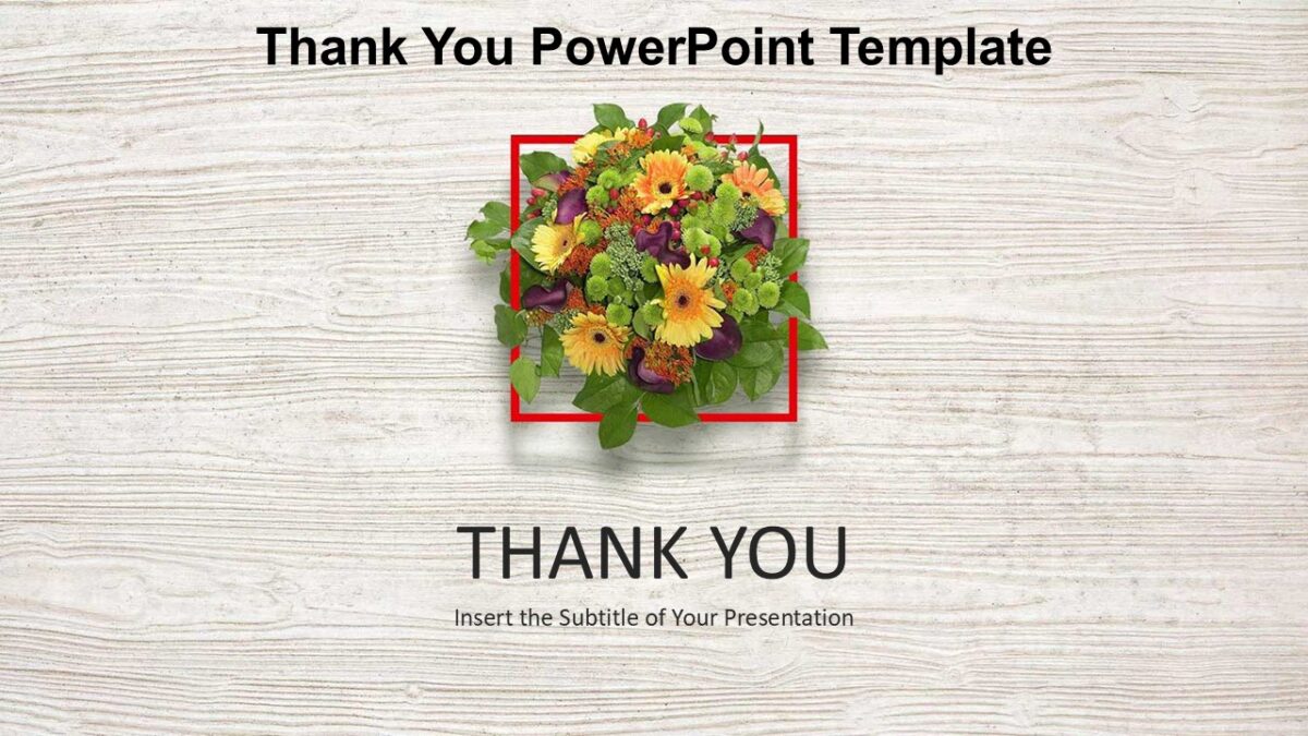 Thank You PowerPoint Template : 100% Editable PPTx