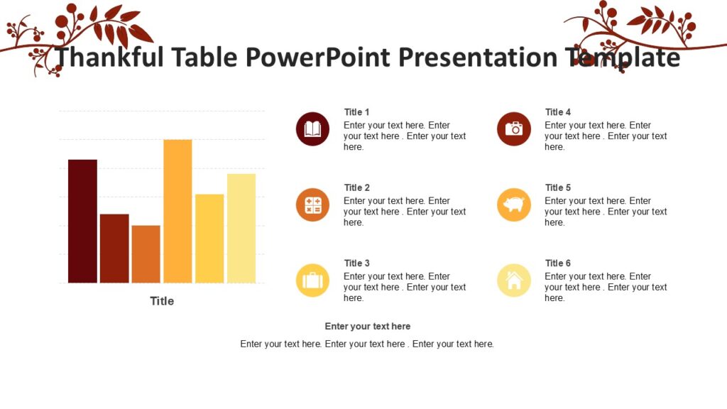 Thankful Table PowerPoint Presentation Template : 100% Editable PPTx