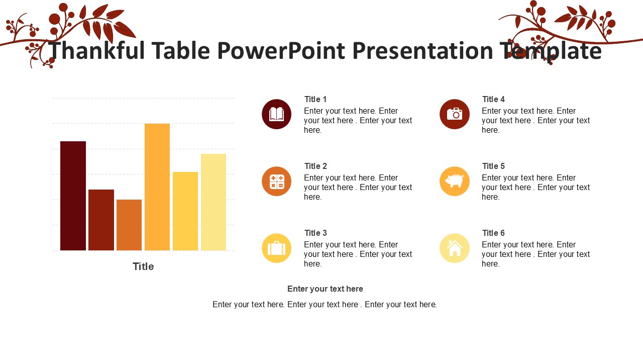 Thankful Table PowerPoint Presentation Template - PPTUniverse