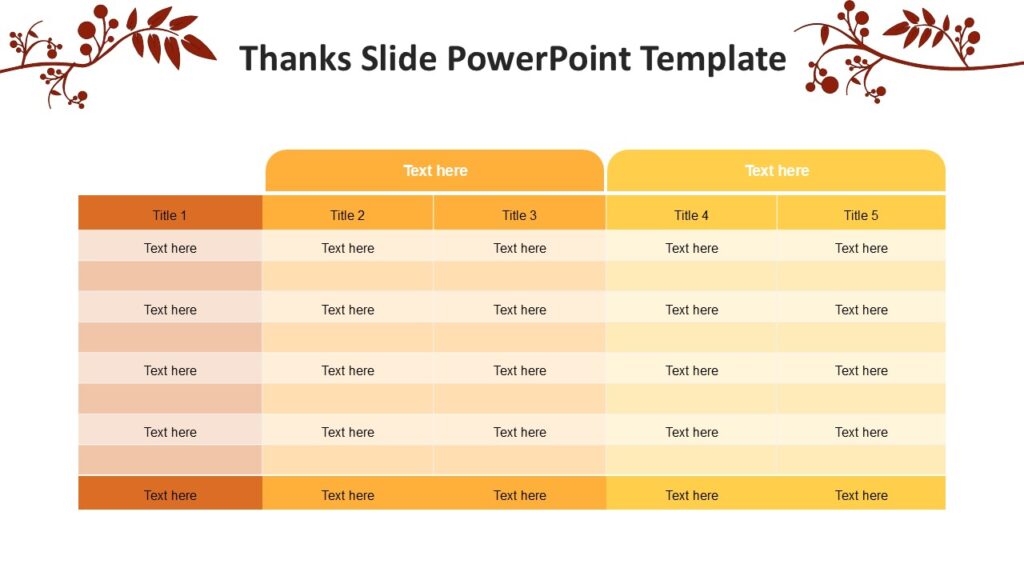 Thanks Slide PowerPoint Template : 100% Editable PPTx