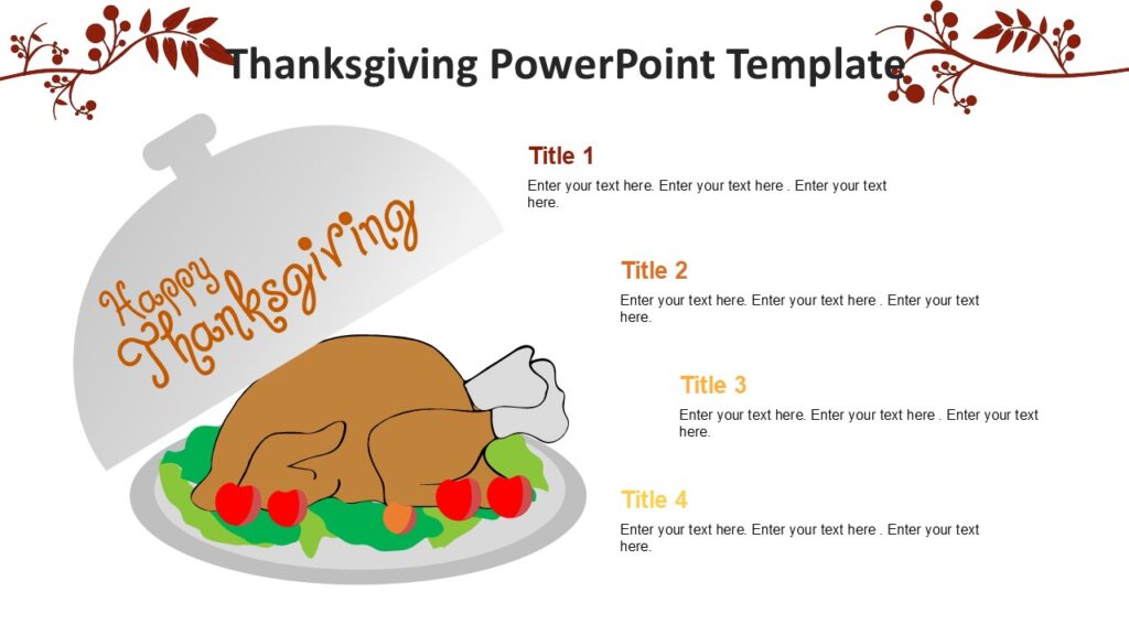 Thanksgiving PowerPoint Template : 100% Editable PPTx
