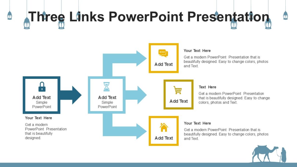 Three Links PowerPoint Presentation - PPTUniverse